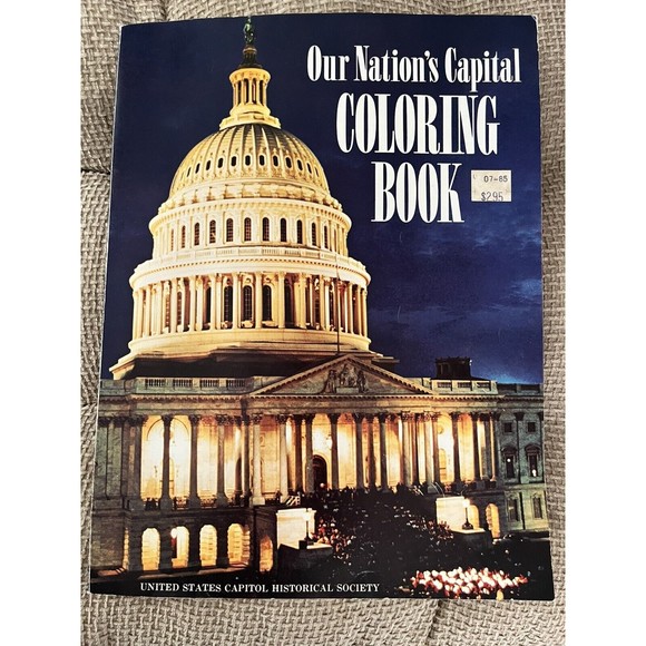 Other | Unused Our Nations Capital Coloring Book Us Capital Historical ...